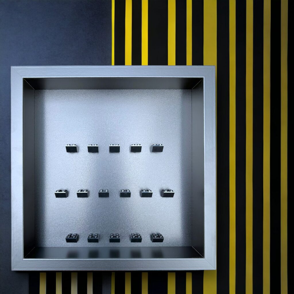 Customisable Black LEGO Minifigure Display Frame Case