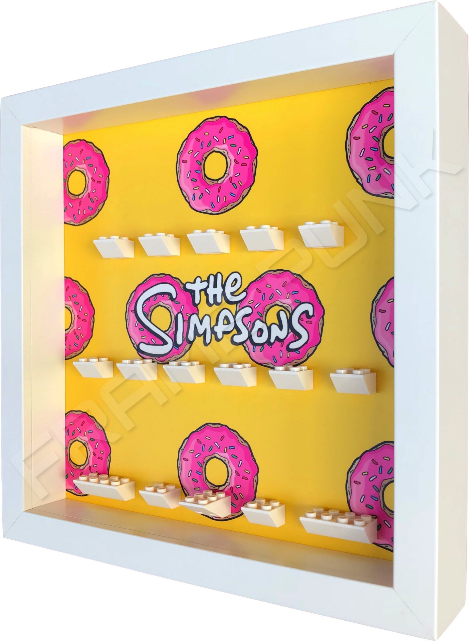 LEGO The Simpsons Minifigures Series 1 & 2 Donuts display frame (white ...