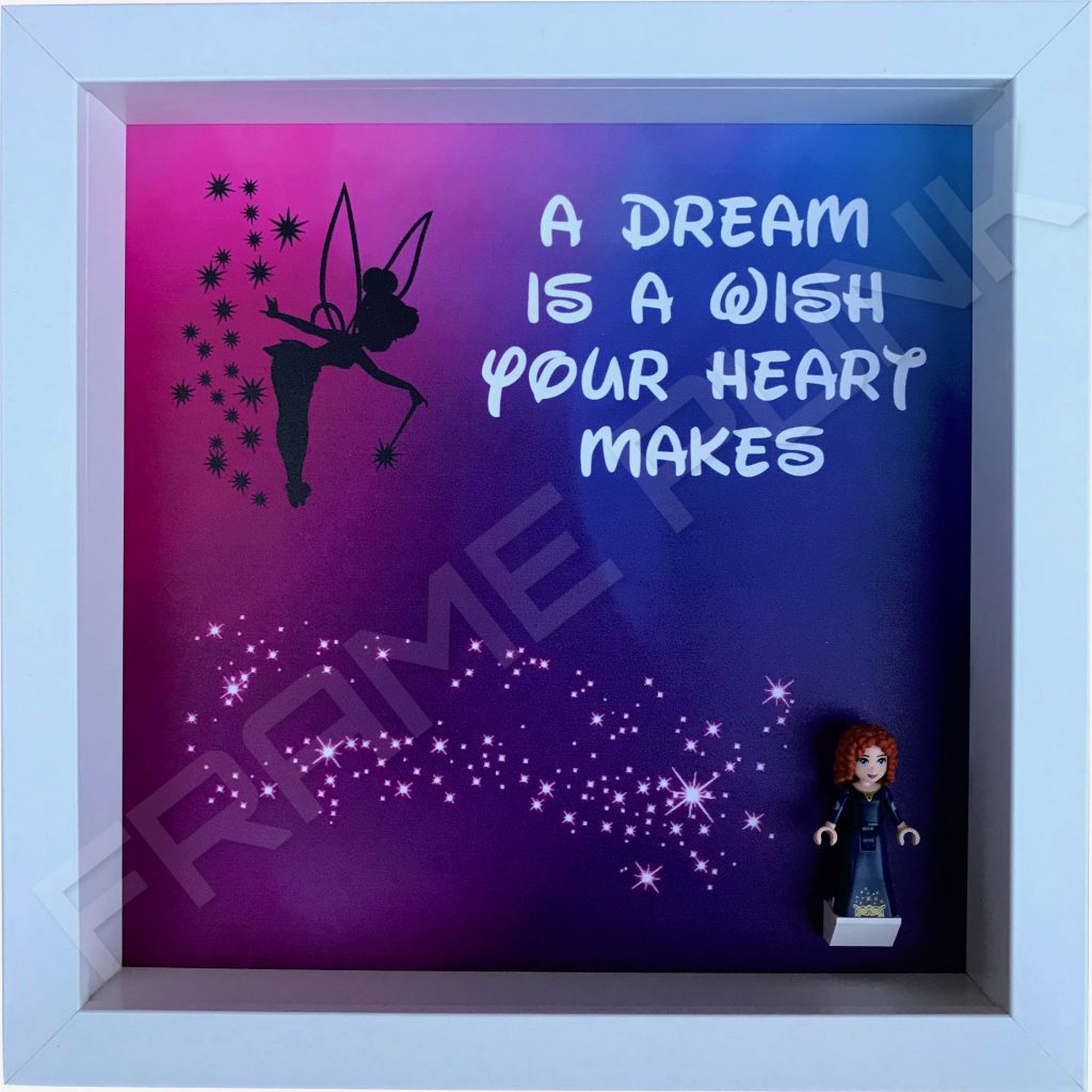 Lego Disney Princess minifigure frame with Merida minifigure | FRAME PUNK
