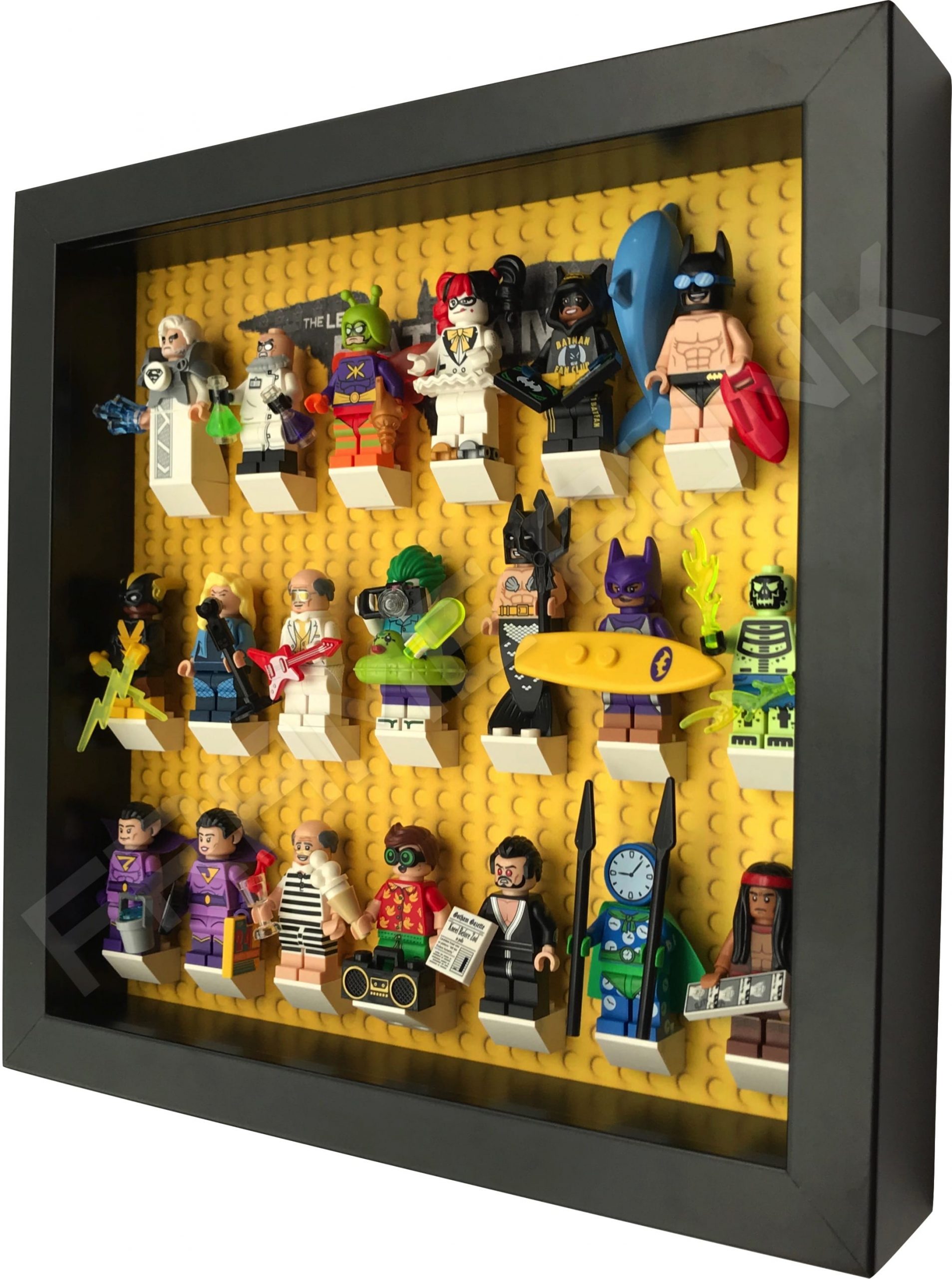 LEGO Batman Movie Minifigures display frame with Series 2 minifigures ...