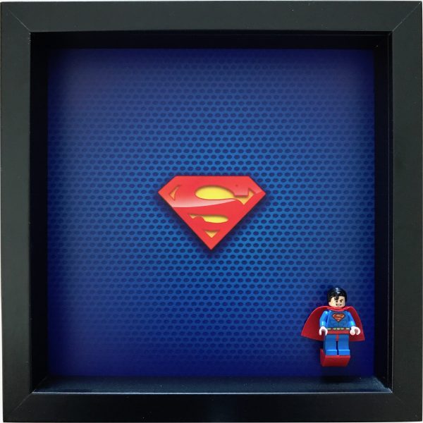 Superman LEGO Minifigure Display Frame with Minifigure | FRAME PUNK