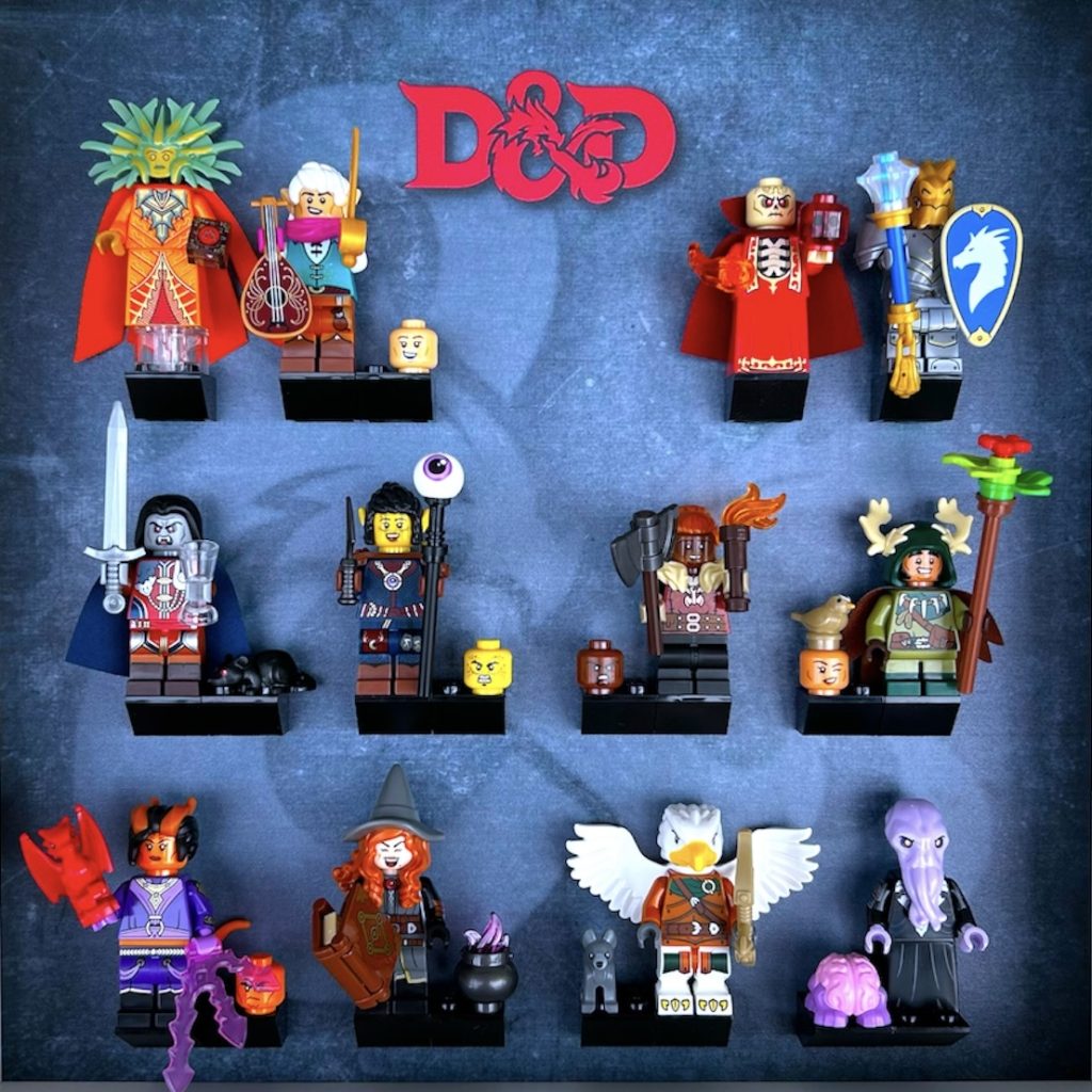 Complete Display for LEGO D & D Minifigures Series 71047