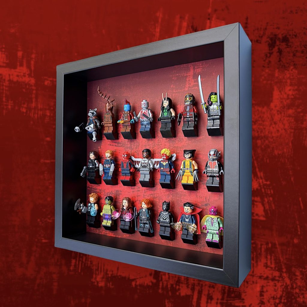 LEGO minifigure display - Left for Red - Holds 21 minifigs